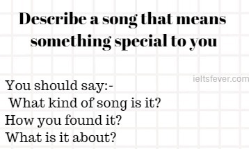 Describe an interesting song ieltsfever cue card example ielts exam